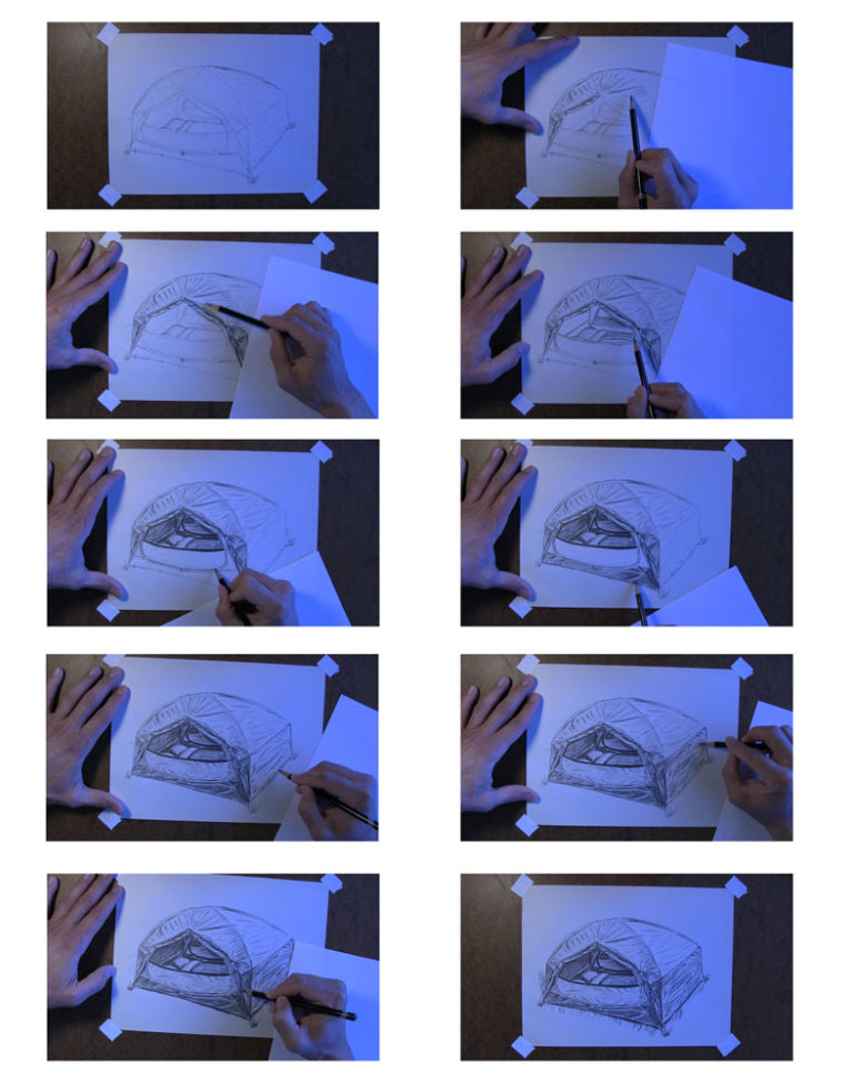 How to Draw a Tent with a Dome Shape - Let's Draw Today