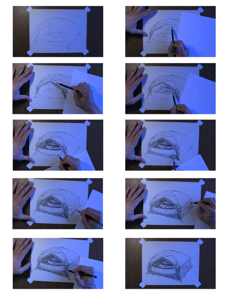 How to Draw a Tent with a Dome Shape - Let's Draw Today