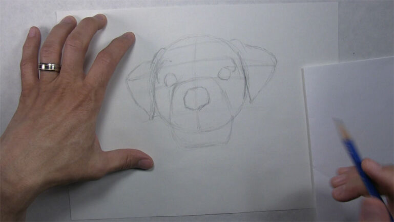 How to Draw a Dog Face with Pleasingly Realistic Features - Let's Draw ...