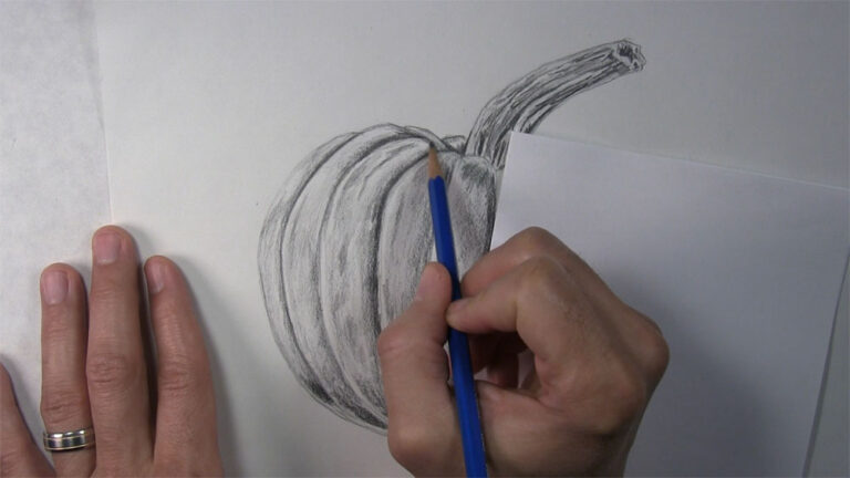 How to Draw a Pumpkin Realistically with Easy Steps - Let's Draw Today