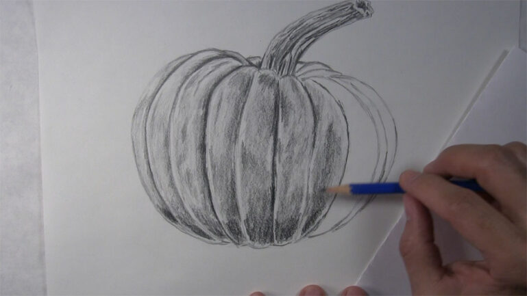How to Draw a Pumpkin Realistically with Easy Steps - Let's Draw Today