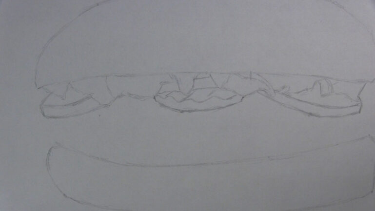 How to Draw a Hamburger with a Tempting Look - Let's Draw Today