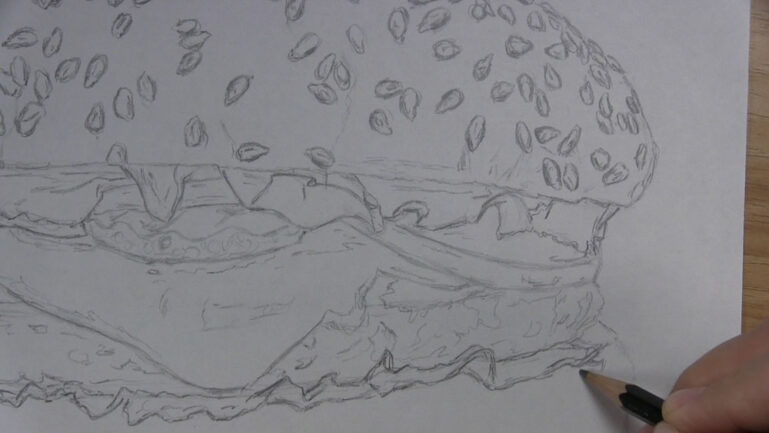 How to Draw a Hamburger with a Tempting Look - Let's Draw Today