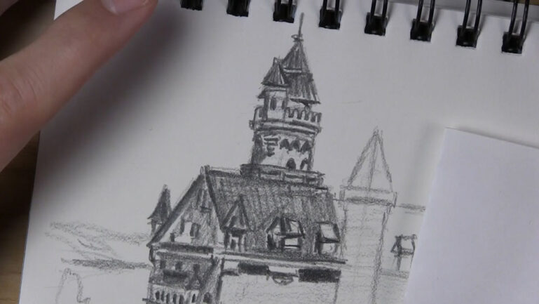 How to Draw a Medieval Castle - Let's Draw Today