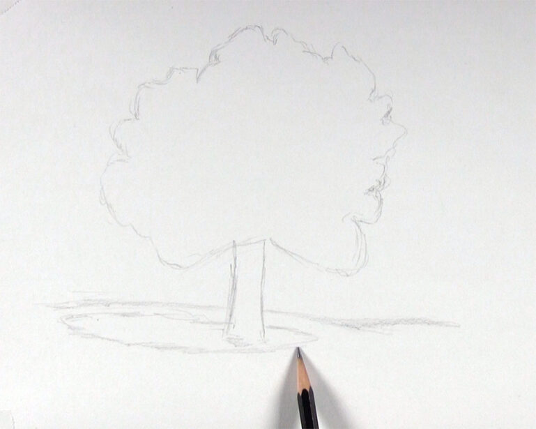 How to Draw a Tree with Leaves in a Surprisingly Familiar Way - Let's ...