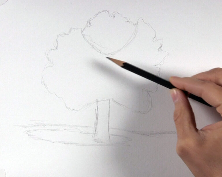 How to Draw a Tree with Leaves in a Surprisingly Familiar Way - Let's ...