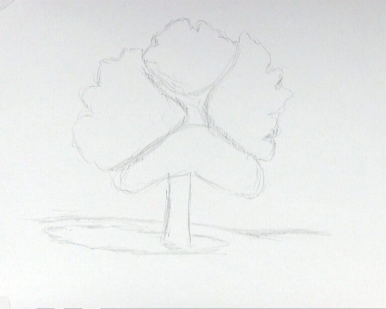 How to Draw a Tree with Leaves in a Surprisingly Familiar Way - Let's ...