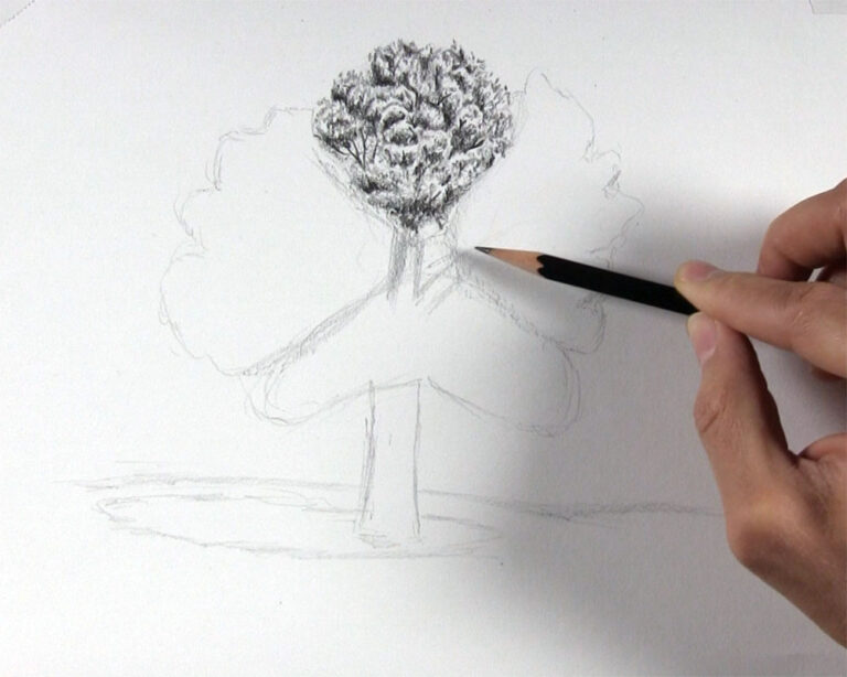 How to Draw a Tree with Leaves in a Surprisingly Familiar Way - Let's ...