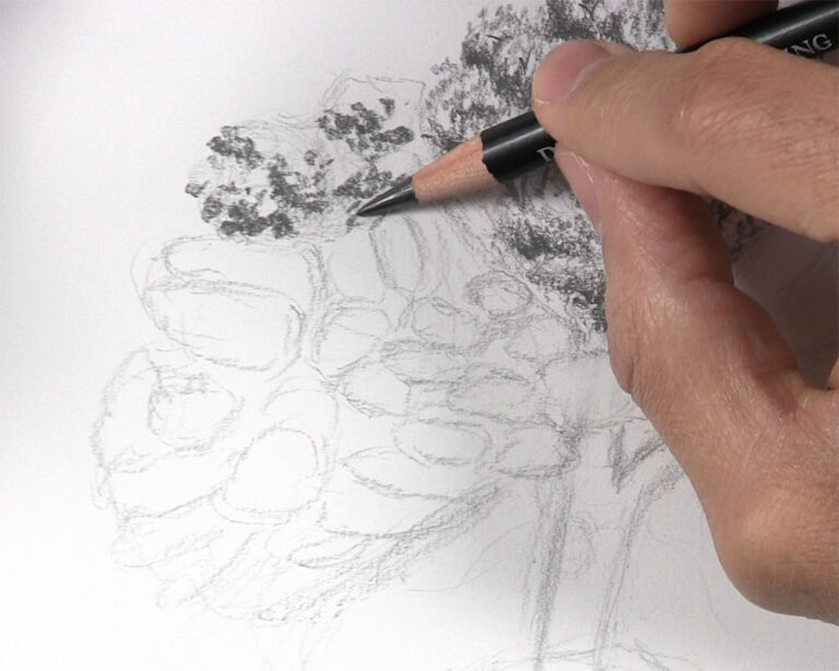 How to Draw a Tree with Leaves in a Surprisingly Familiar Way - Let's ...