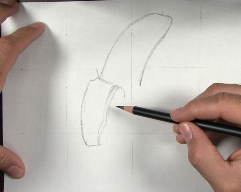 How to Draw a Peeled Banana - Let's Draw Today