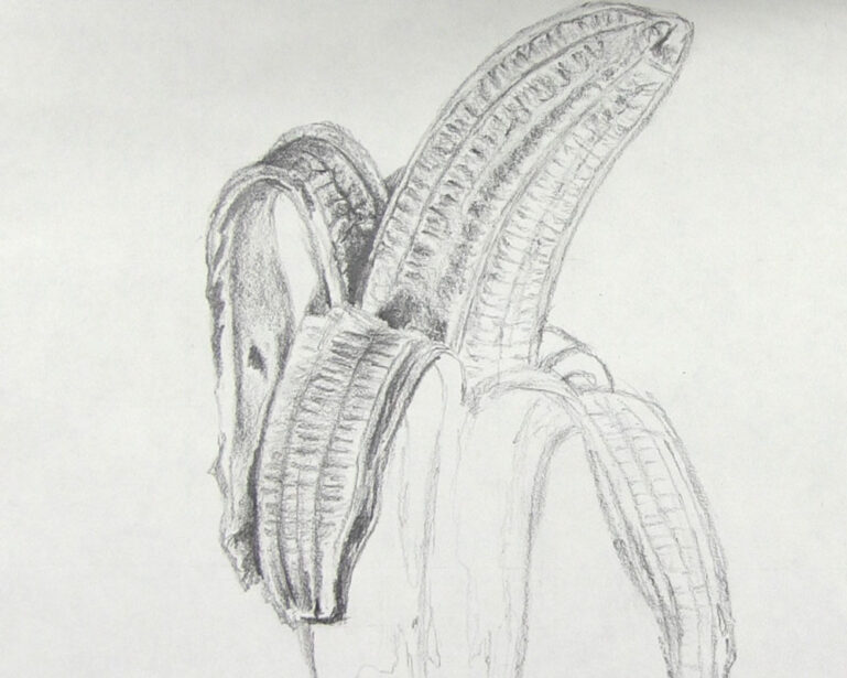 How to Draw a Peeled Banana - Let's Draw Today
