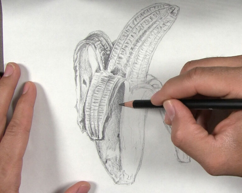 How to Draw a Peeled Banana - Let's Draw Today
