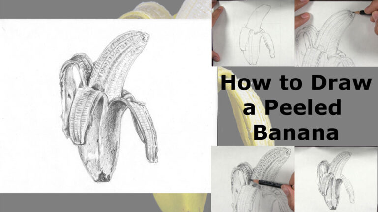 How to Draw a Peeled Banana - Let's Draw Today