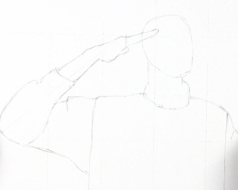 How to Draw an Army Man Saluting - Let's Draw Today