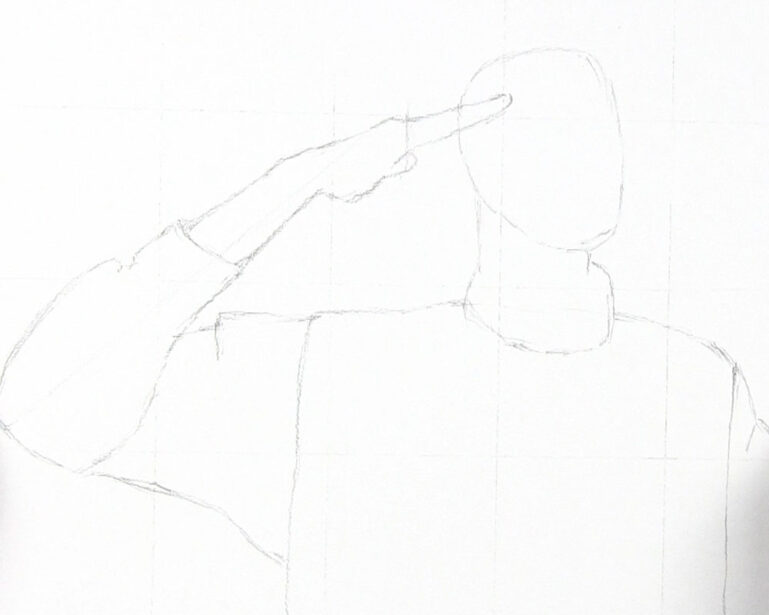 How to Draw an Army Man Saluting - Let's Draw Today