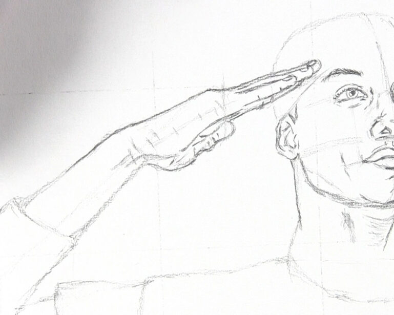 How to Draw a Soldier Saluting Easy - Bloss Takis1958