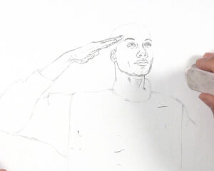 How to Draw an Army Man Saluting - Let's Draw Today