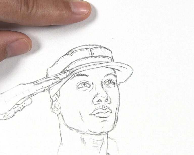 How to Draw an Army Man Saluting - Let's Draw Today