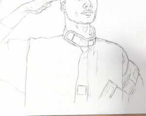 How to Draw an Army Man Saluting - Let's Draw Today