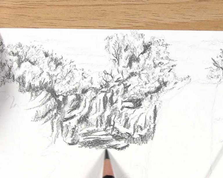 How to Draw a Waterfall in a Beautiful Landscape - Let's Draw Today