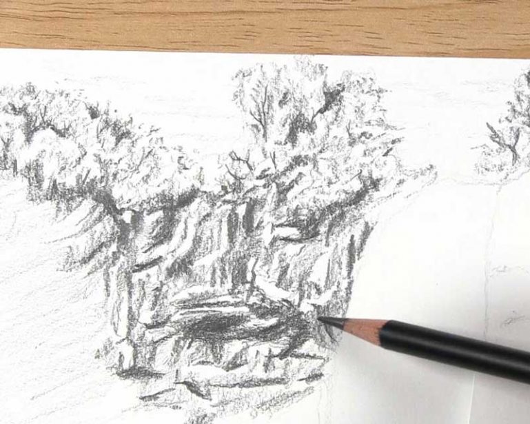 How to Draw a Waterfall in a Beautiful Landscape - Let's Draw Today