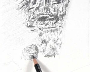 How to Draw a Waterfall in a Beautiful Landscape - Let's Draw Today