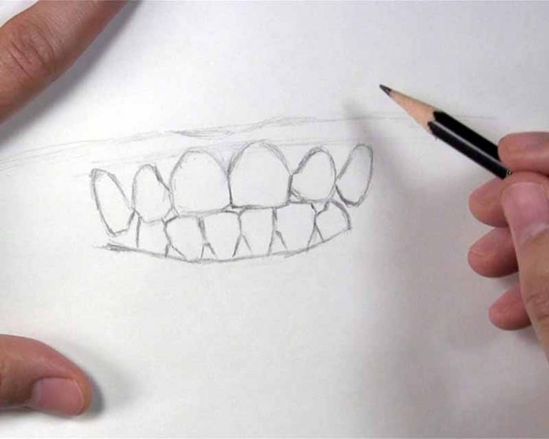 How to Sketch Lips and Teeth Better - Let's Draw Today
