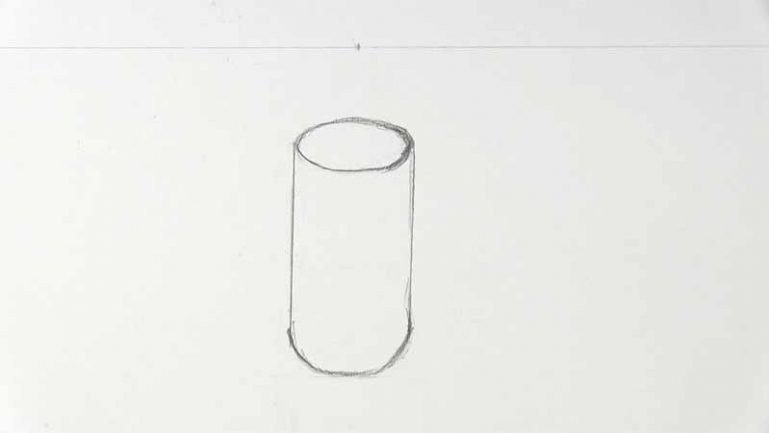 How to Draw a Cylinder in Perspective (3 Different Ways) - Let's Draw Today