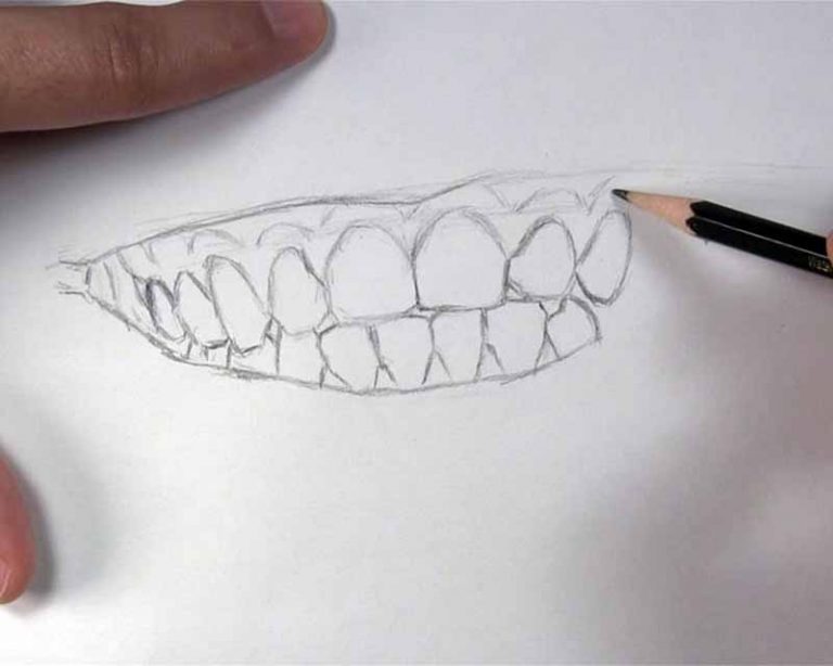 How to Sketch Lips and Teeth Better - Let's Draw Today