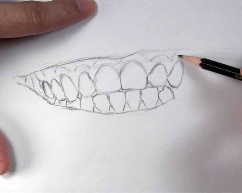 How to Sketch Lips and Teeth Better - Let's Draw Today