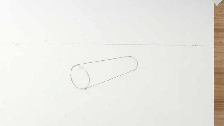 How to Draw a Cylinder in Perspective (3 Different Ways) - Let's Draw Today