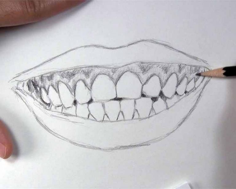 How to Sketch Lips and Teeth Better - Let's Draw Today