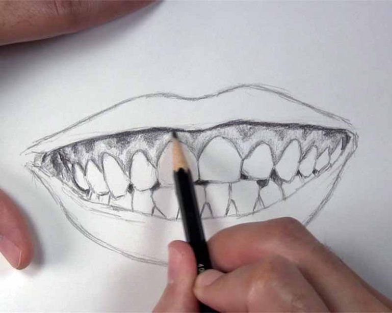 How to Sketch Lips and Teeth Better - Let's Draw Today