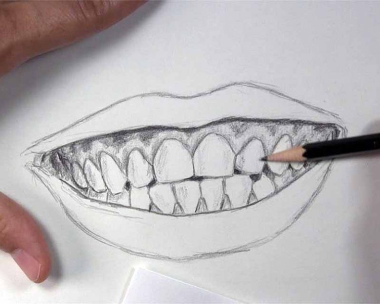 How to Sketch Lips and Teeth Better - Let's Draw Today